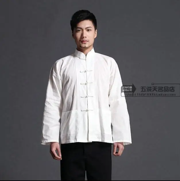 Ropa tradicional china de algodón para hombres, ropa de Tai chi, blusa ...