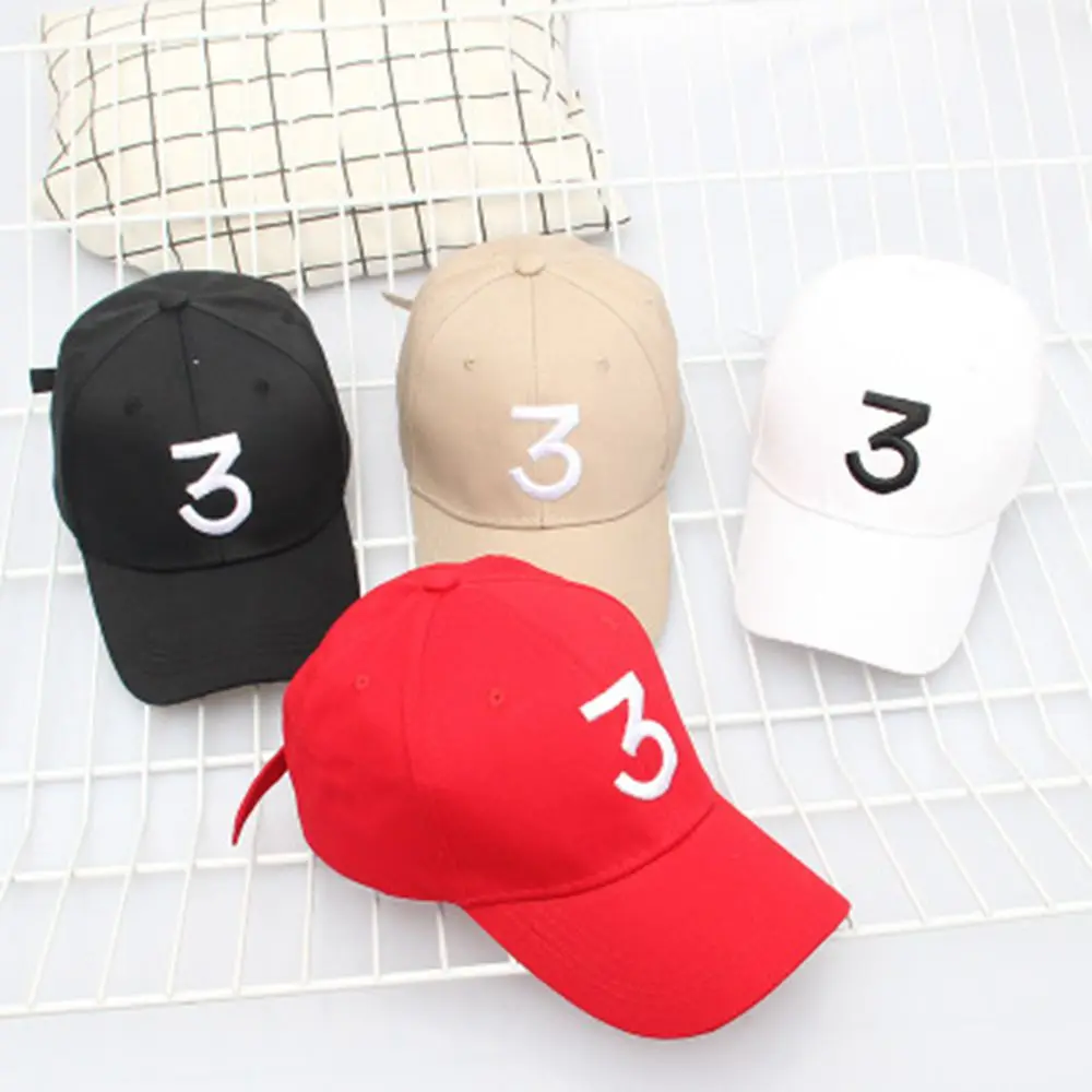 Fashion 3 The Rapper Hat Dad Hat Embroidery Number 3 Adjustable ...