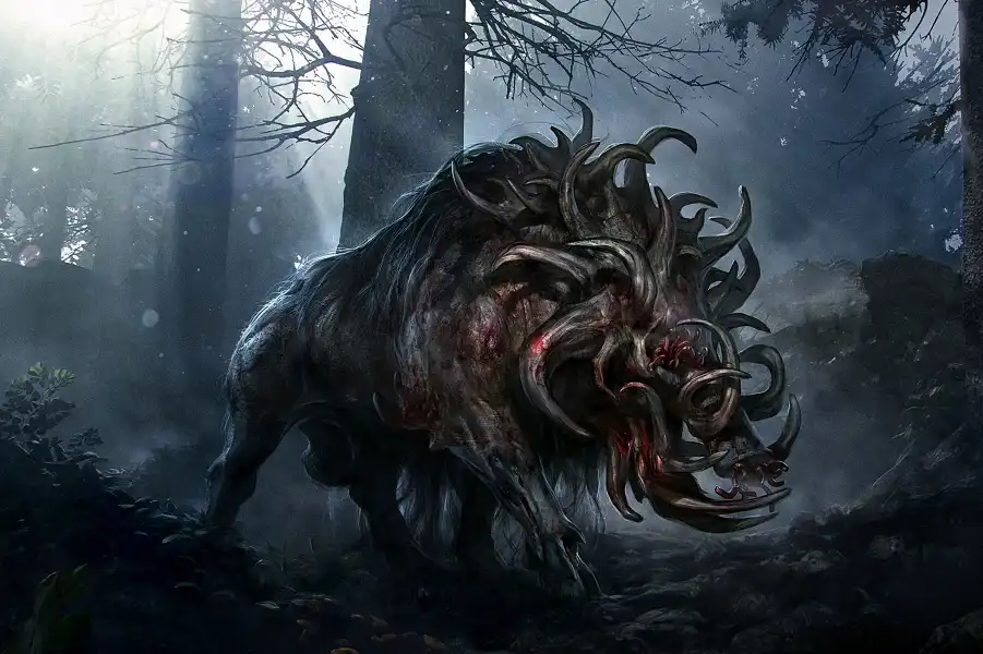 DIY frame Giant Boar Pig Monster Movie Poster Fabric Silk Posters And ...