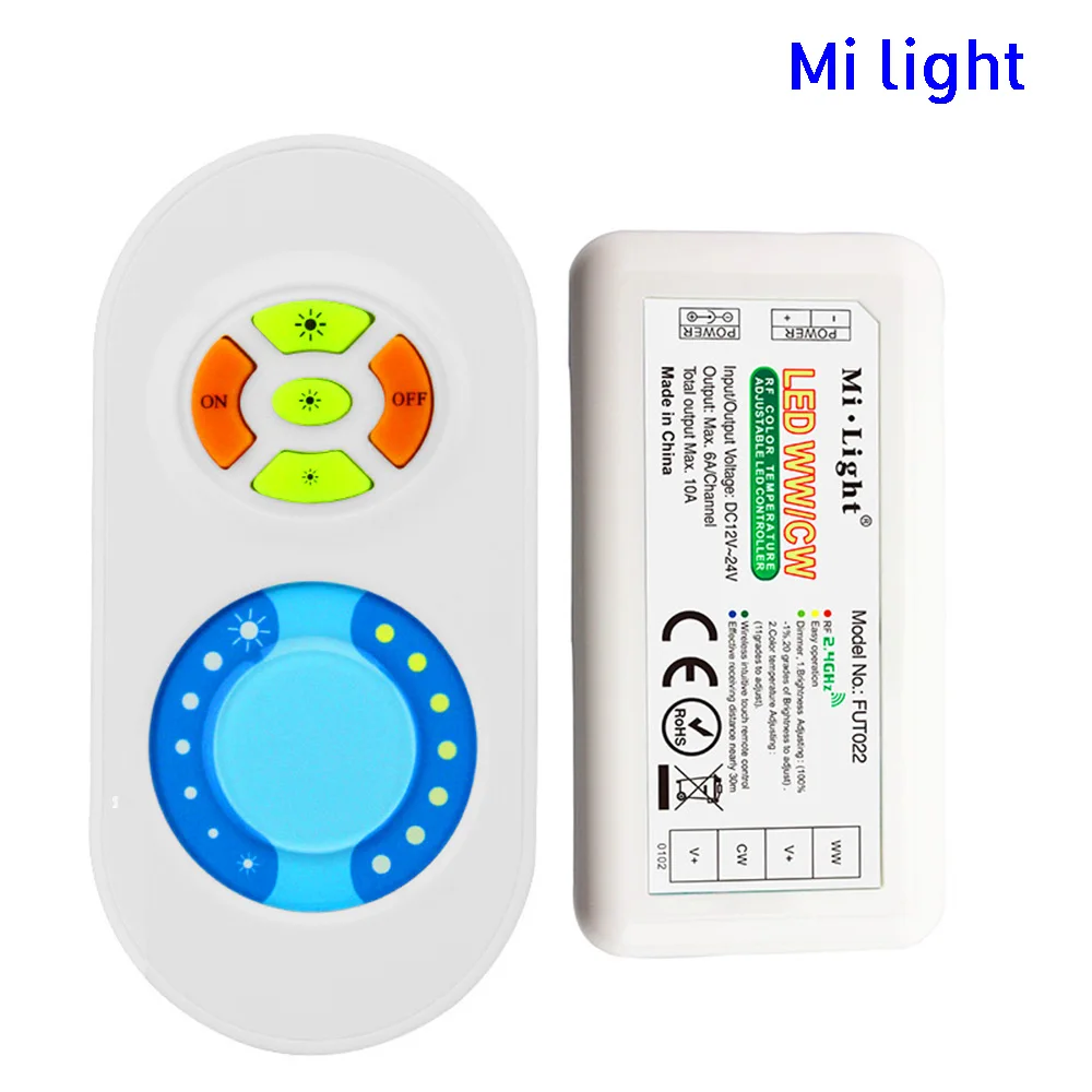 Mi Light Rf Wireless Led Dimmer Remote Control Dc12v-24v Led Rgbw Strip ...
