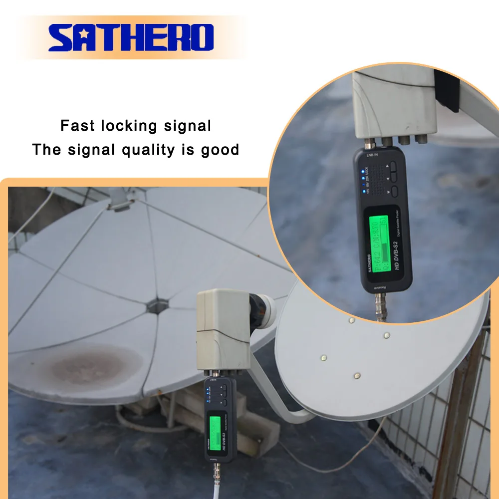 Sathero SH-100HD DVB-S2 High Definition digital Satellite Finder ...