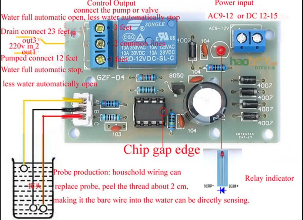 Liquid Level Controller Sensor Module Water Level Detection Sensor Low ...