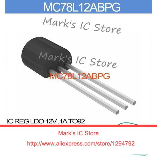 Mc78l12abpg IC REG LDO 12 v. 1A TO92 MC78L12AB Semiconductor 78L1 ...