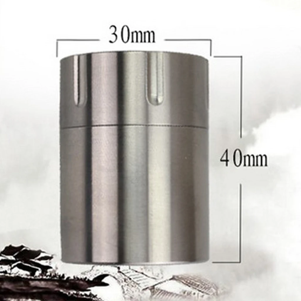 Titanium Waterproof Pill Box Case Multi-purpose Tablet Container ...