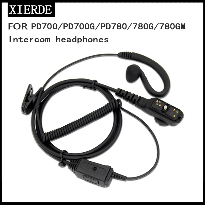 For Portable Radio Hyt Hytera Pd780 Ear Hanging Headset Speaker ...