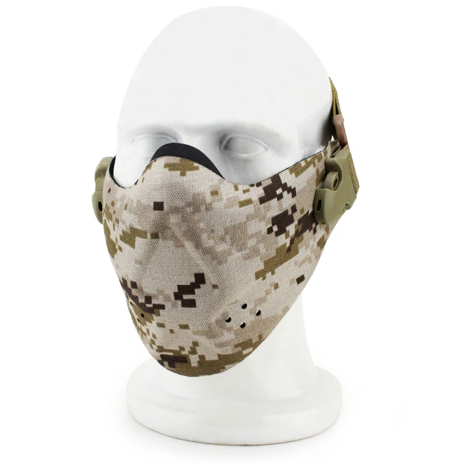Super Light Half Face Tactical Mask Camouflage Tactical Mask Outdoor ...