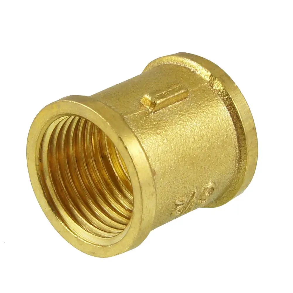 G 1 2 Female Thread Brass Straight Coupling Connector For Water Air