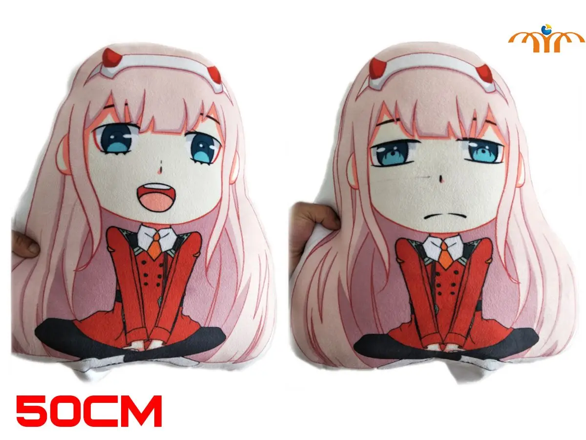 OHCOMICS Anime Darling in the franxx Zero Two 02 Cute Peach Skin Pillow ...