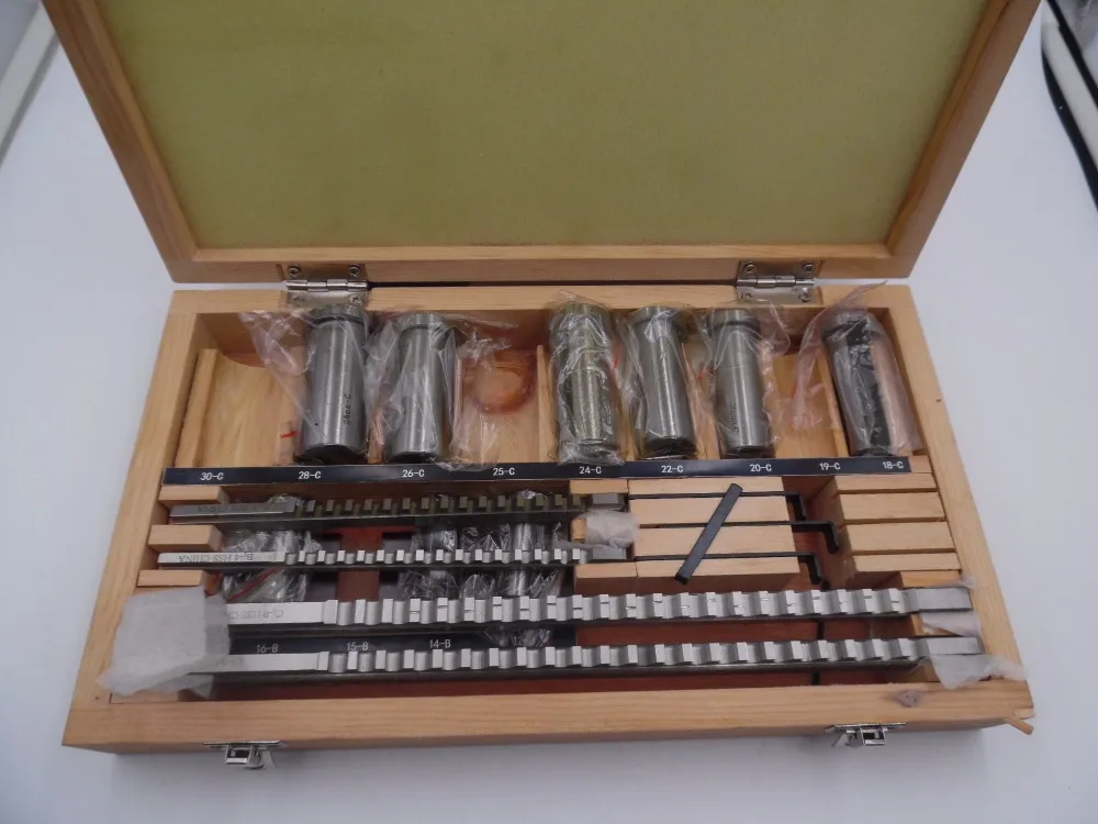 18pcs HSS Metric Keyway Broach Set 4mm 5mm 6mm 8mm Broaches 12-28 ...