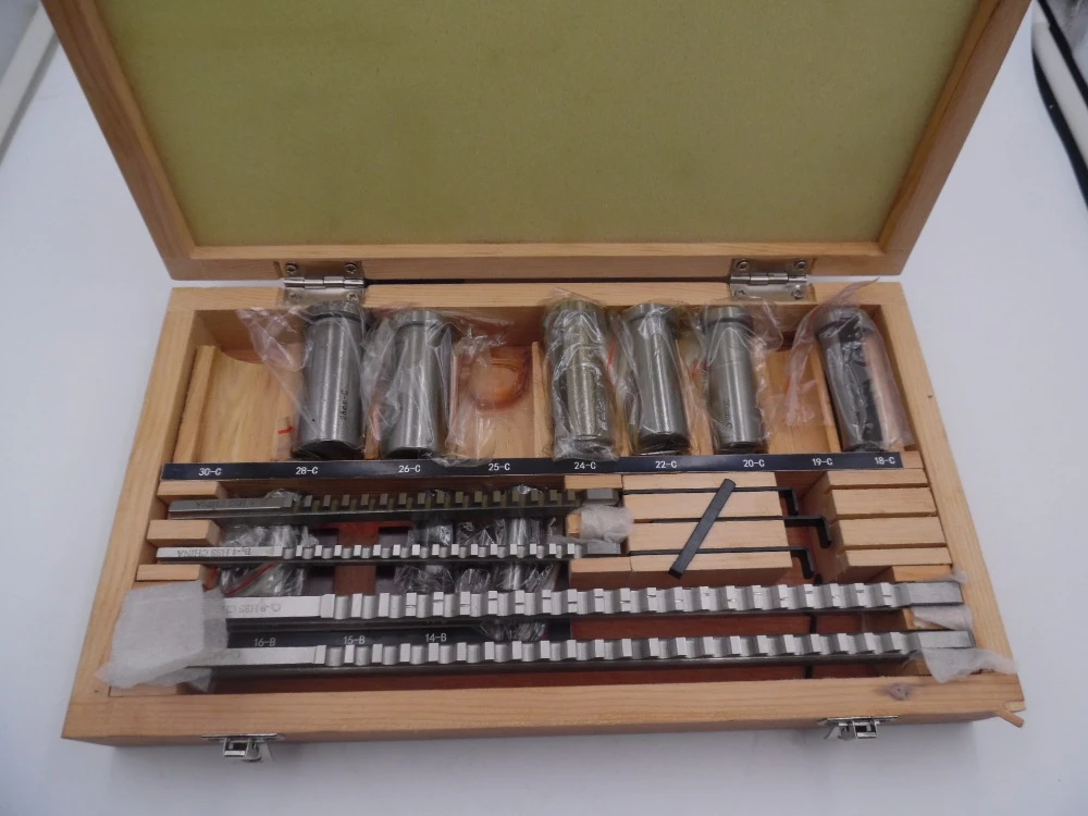 18pcs HSS Metric Keyway Broach Set 4mm 5mm 6mm 8mm Broaches 12 28 ...