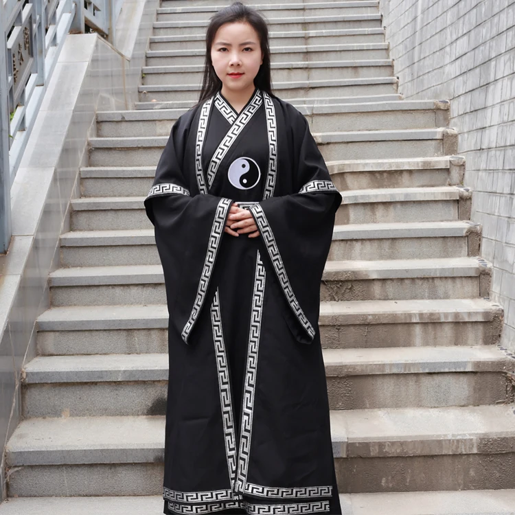 2019 summer unisex linen kung fu uniforms taoist robe martial arts tops ...