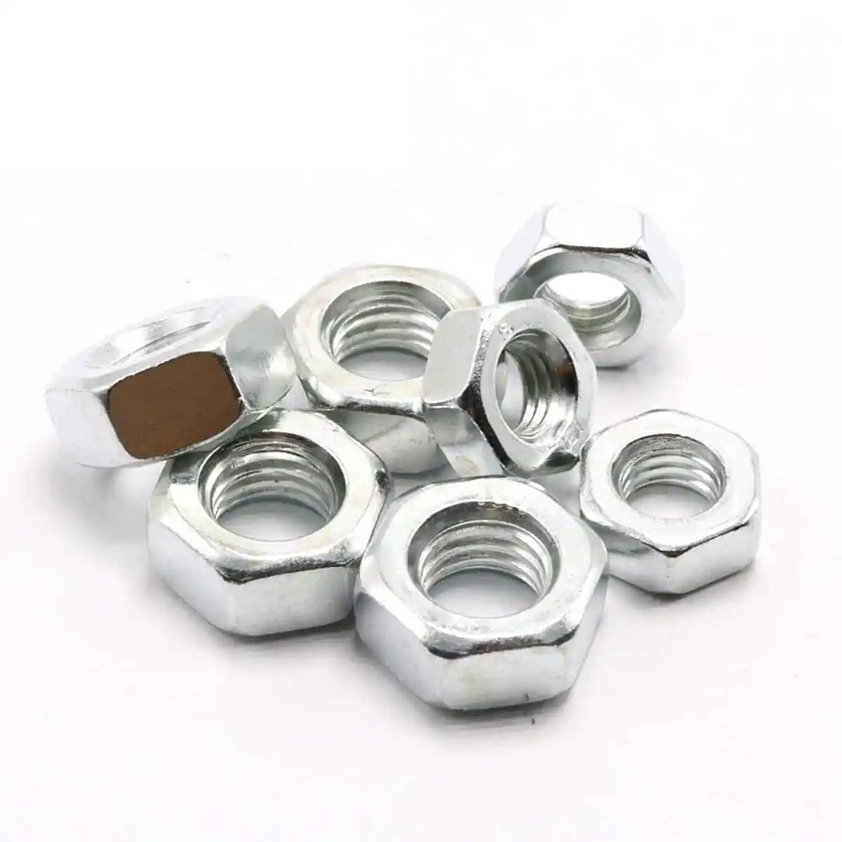 M5 M12 Left Hand Thread Hex Serrated Flange Nut 304 Stainless Steel Reverse Thread Hexagon ...