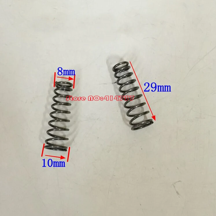 9pcs 1.0*8&10*29mm Steel conical coil spring 1.0mm wire conical sprial ...