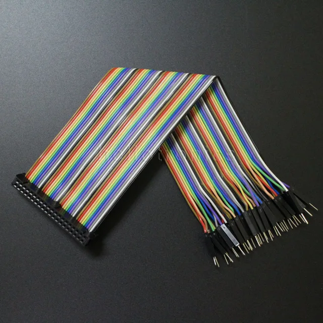 Wholesale 100 Pcs/Lot 40 Pin GPIO Socket Connector to Male Pins 200mm ...