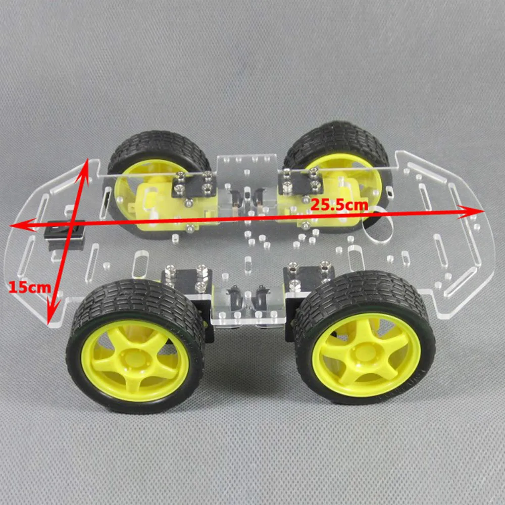 Rotoup 4WD Smart Robot Car Chassis Kit Motor wheels Speed Encoder for ...