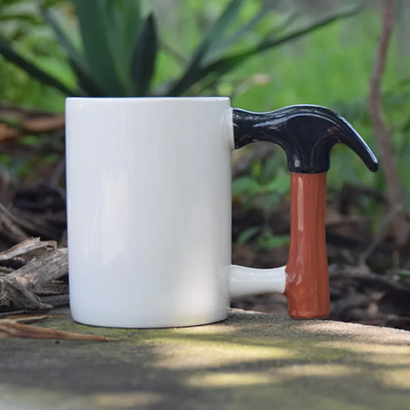 320ml Creative Simple Axe Hammer Cup Personality Ceramic Mug Cup - Mugs ...