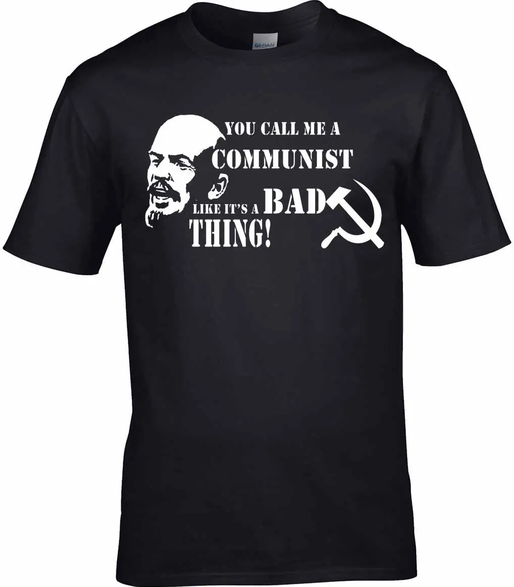 Communist T Shirt Political Lenin Russia Socialist Men's Marxist T ...