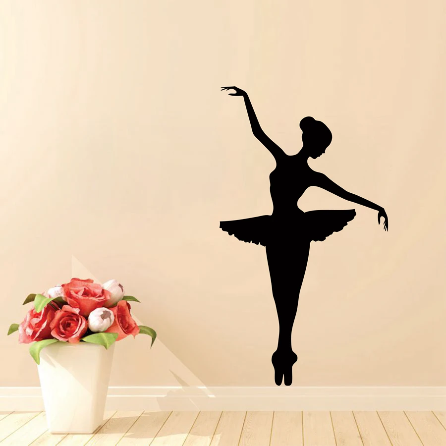 Ballet Wall Decor Art Stickers Ballerina Ballet Dancer Vinyl Wall