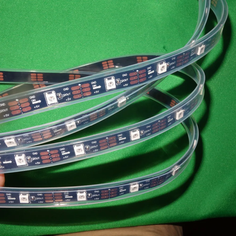 Addressable 5m 30LEDs/m DC5V WS2812B led pixel strip;waterproof in ...