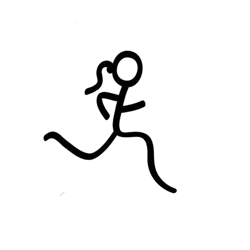 Girl Stick Figure Running