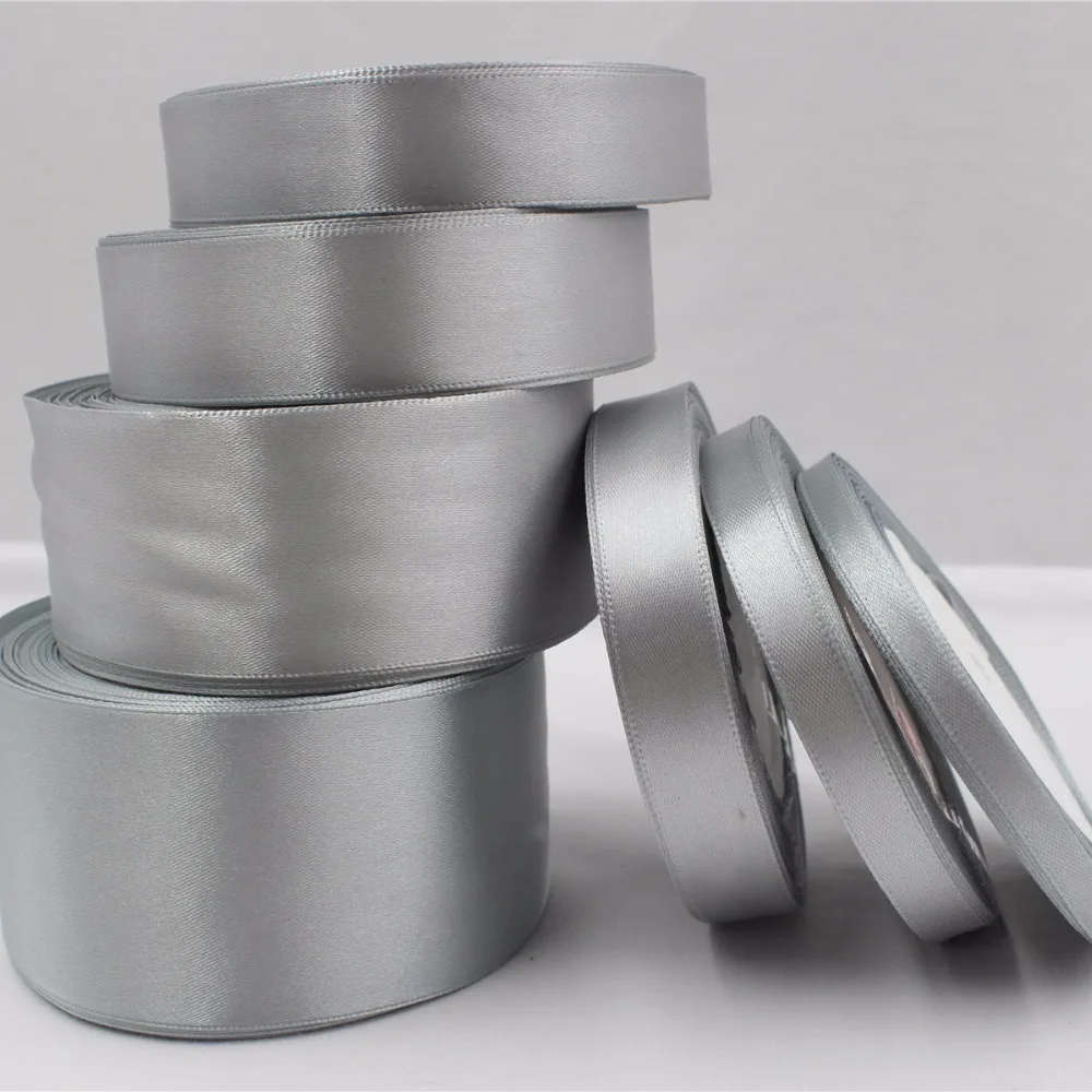 003, Free Shipping Wholesale 25 M White Silk Ribbons Decorate Wedding ...