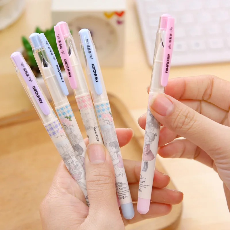 12pcs/lot South Korea stationery love secret garden straight liquid ...