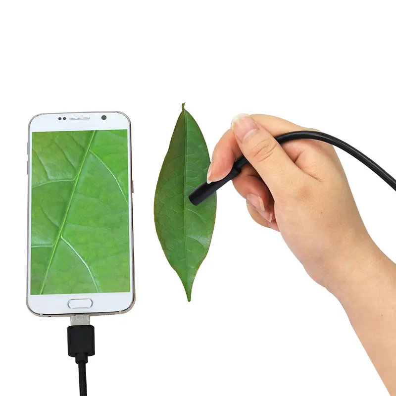 Купить портативный 1 м 7 мм 3в1 Тип-с USB 6led от 0,3 Мп андроид ...