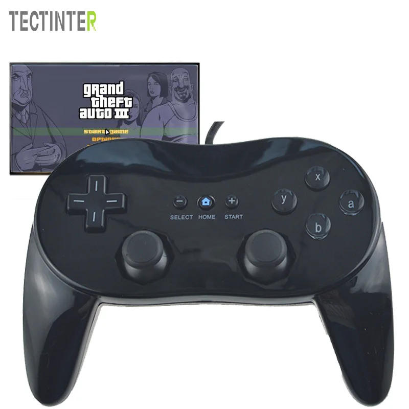 Aliexpress.com : Buy Gamepad For Wii Mini Classic Controller Pro Black ...