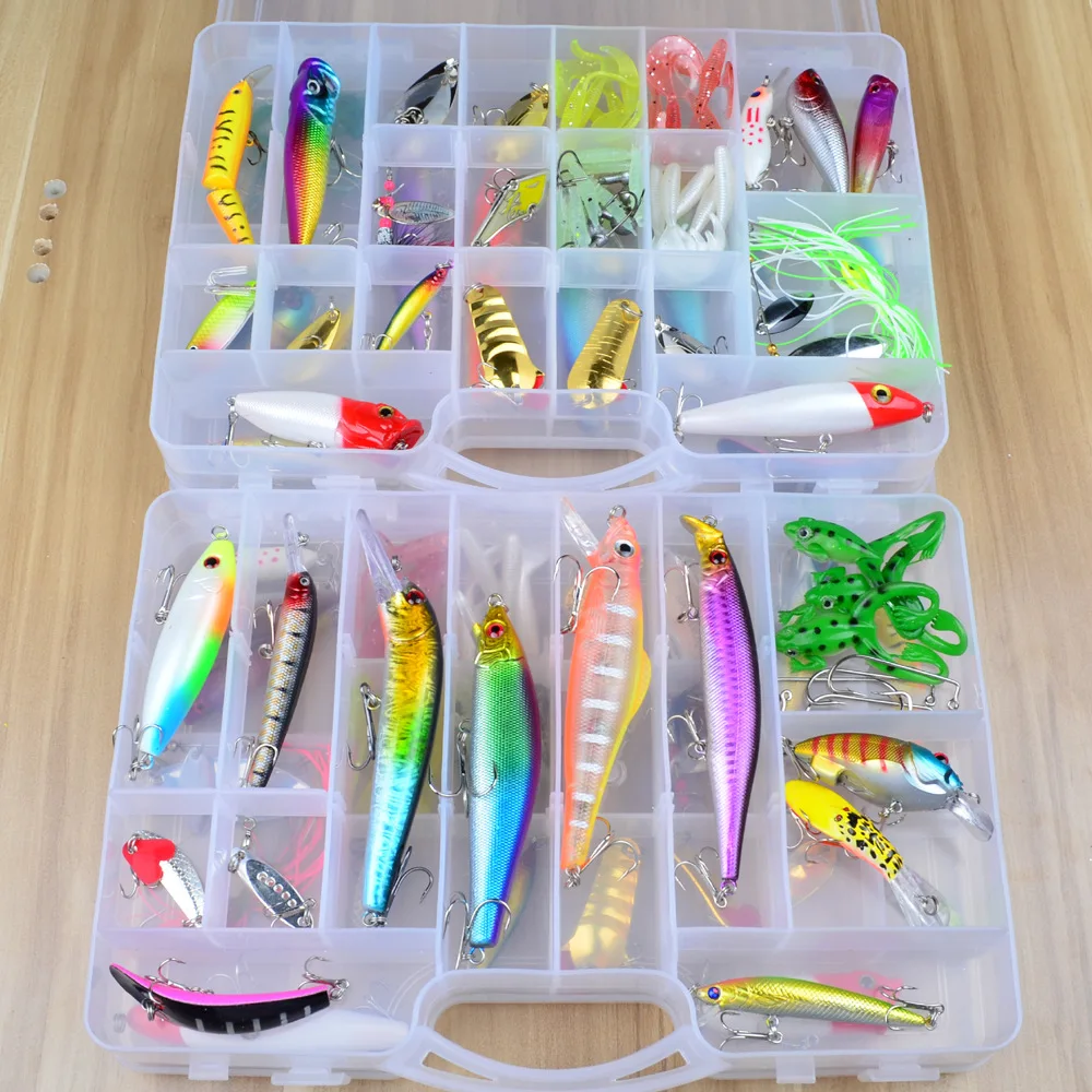 69 set large double bait boxes bait box fishing halleluyah bait hard ...