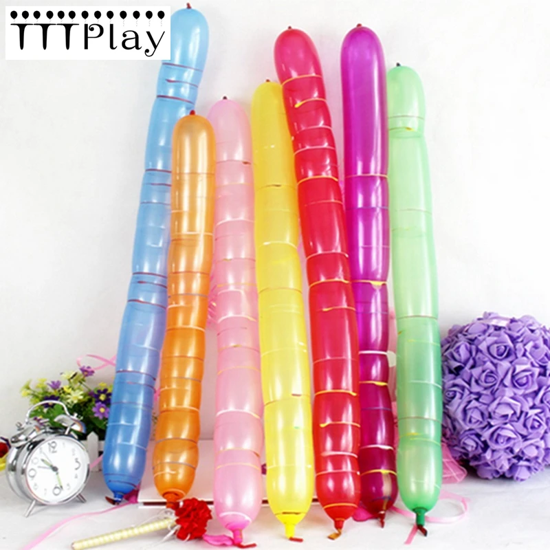 Globos largos de cohete de 20 piezas para niños, juguetes inflables de ...