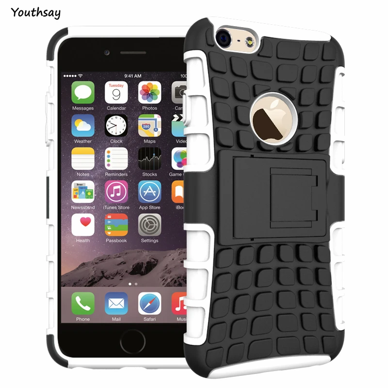 For cover iPhone 6s Case Silicone Cover Heavy Duty Armor Shockproof ...