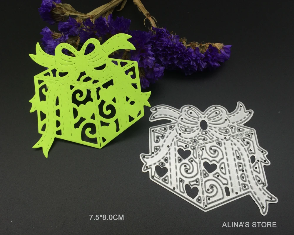AlinaCraft Gift box DIY metal cut dies scrapbook card frame envelope ...