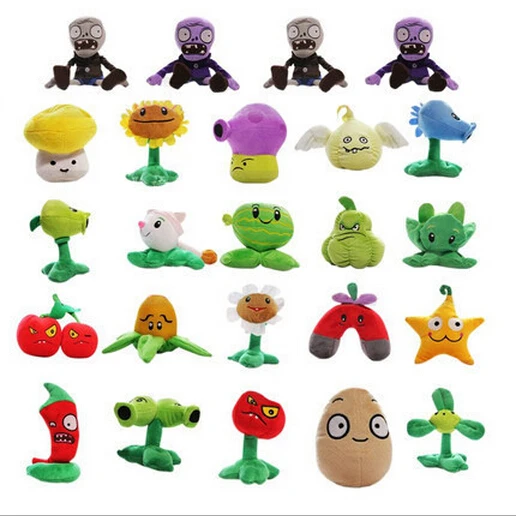 2015 new style 6"15CM (Peashooter) Plants vs zombies doll plush toy ...