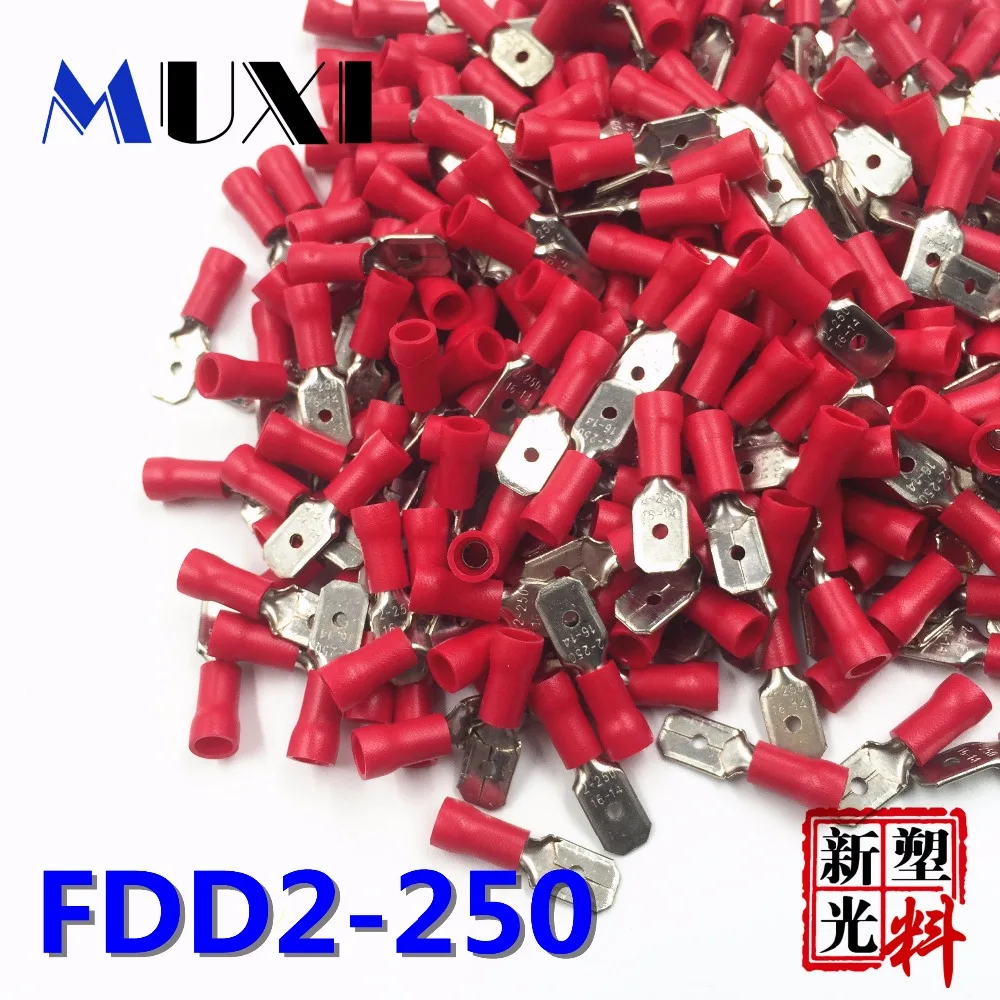 FDD2-250 Male Insulated Electrical Crimp Terminal for 1.5-2.5mm2 ...