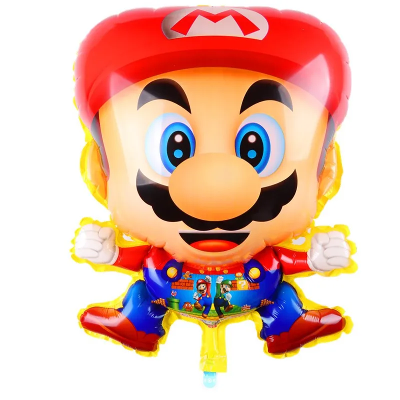 1pcs 60cm*44cm Super Mario balloons Film game balloon cartoon mylar ...