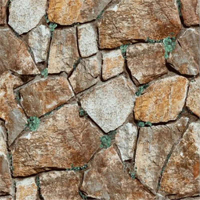 Wellyu Moderne Chinese 3D Antieke Steen Rock Wallpapers Cafe Chinese ...