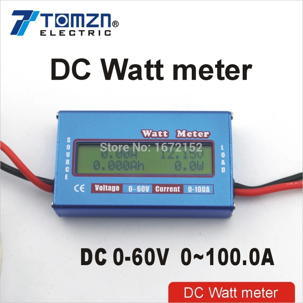 Dc Watt Meter With Lcd Display For Dc 0-60v 0-100a Balance Voltage ...