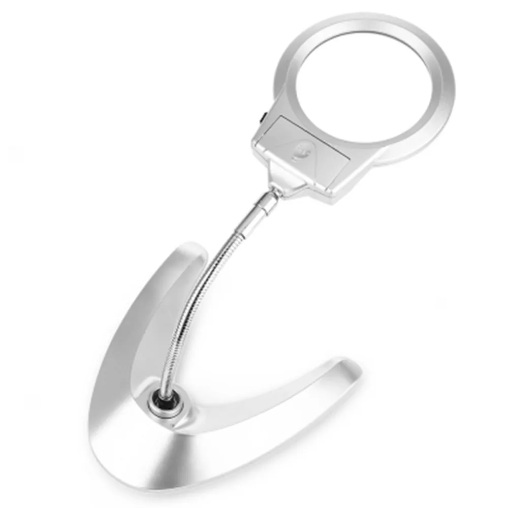 Detachable Table Magnifier 2X 6X Hose Illuminated Magnifying Glass Detachable Table Magnifier 2X 6X Hose Illuminated Magnifying Glass