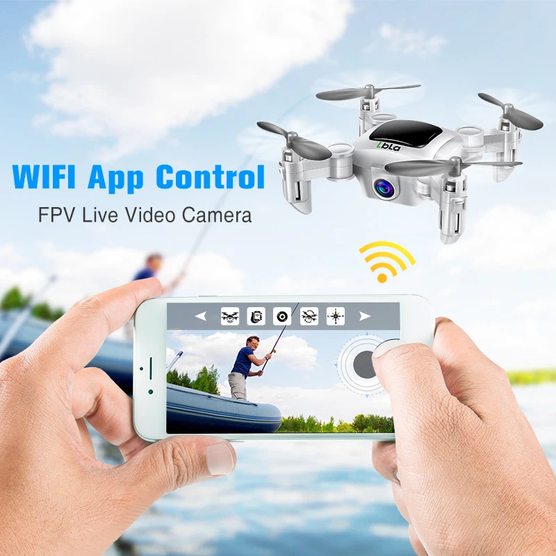 Newest Mini Folding Pocket FPV Drone RC Quadcopter With HD Wifi Real ...