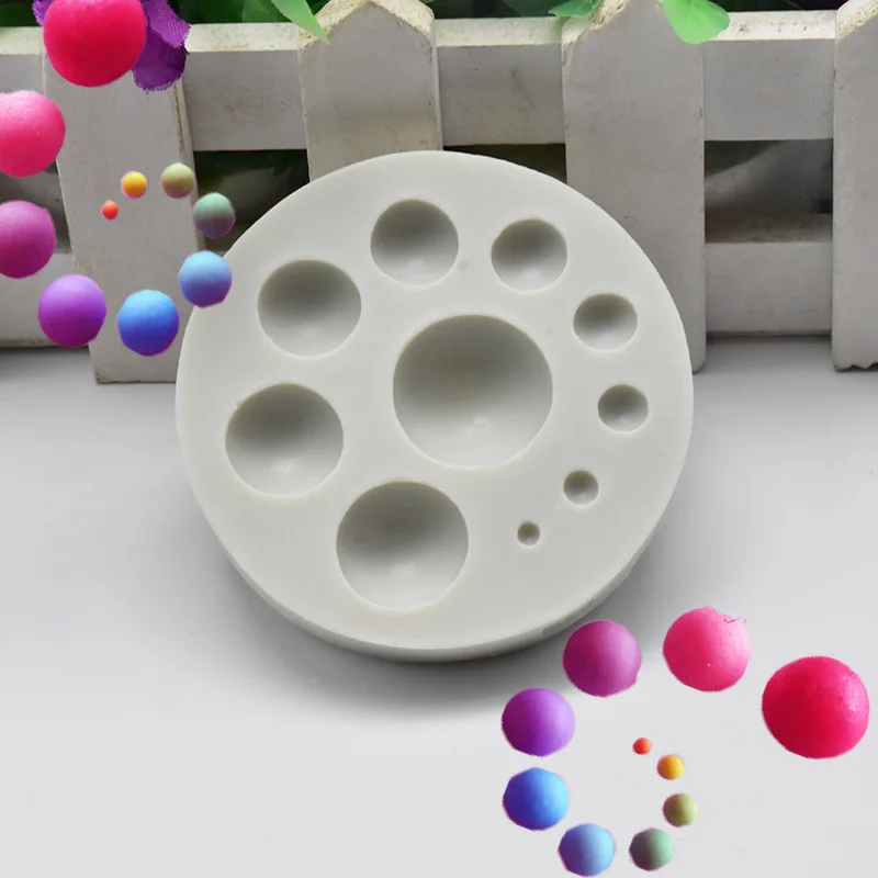 Circle Silicone Fondant Molds 3D Chocolate Mold DIY Candy Cake ...