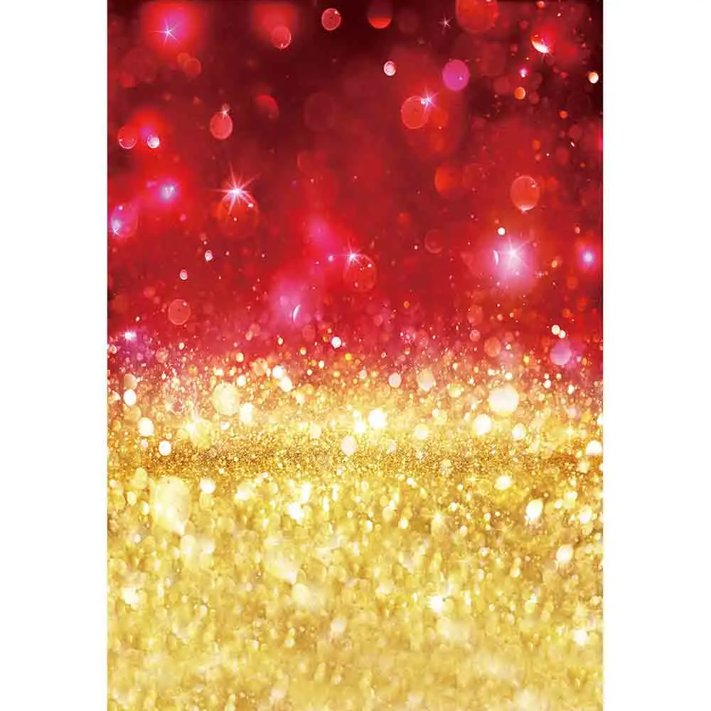 Red And Gold Sparkle Background