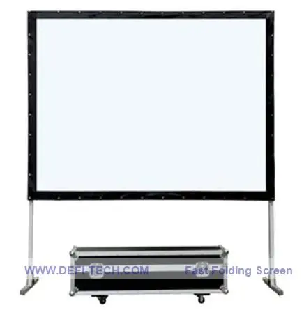 Ultra Wide Angle Front Projection Screen Fast Fold 16:9 HD Projector ...