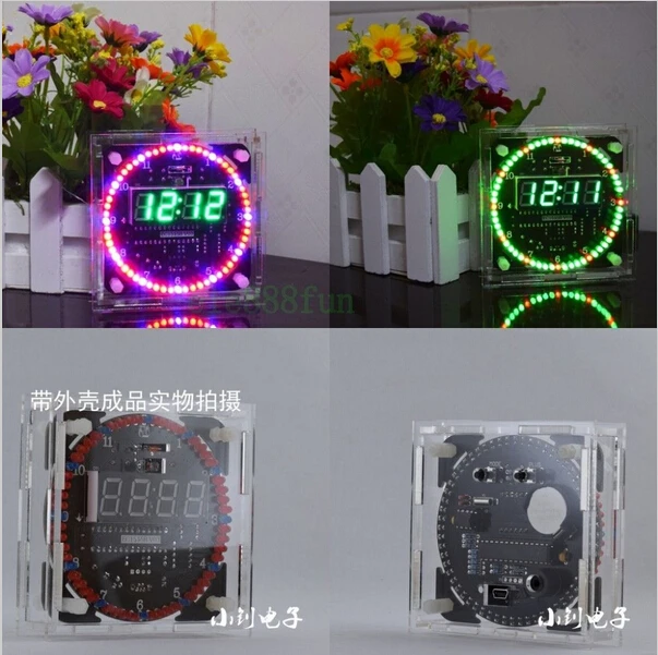 Reloj-Digital-electr-nico-con-pantalla-LED-giratoria-tablero-de ...