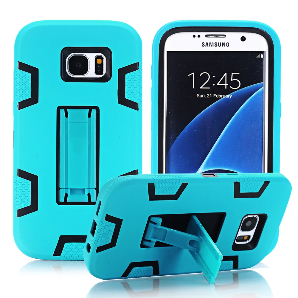 Heavy Duty Armor Hard For Coque Samsung Galaxy S7 Edge Case Silicone ...