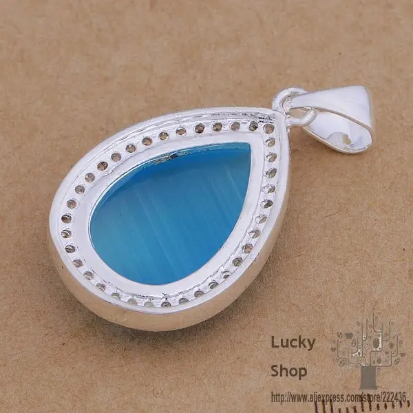 Collar de plata esterlina 925 AN774, joyería de moda de plata 925, gota ...