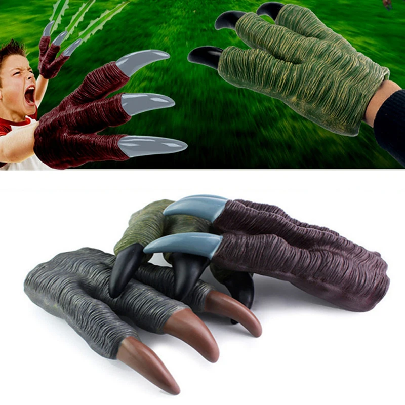 Jurassic World Dinosaur Claw Gloves Toy Kid Trick Prop Hands Claws ...