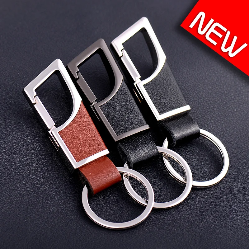 Leather Men's Business Women's Waist Hanging Creative Fashion Car Key ...