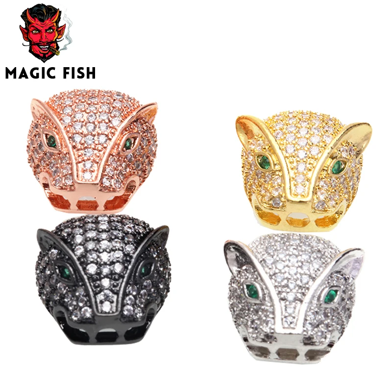 Magia Peixe cabeça de Leopardo DIY Contas Encantos 10 pcs um monte de ...
