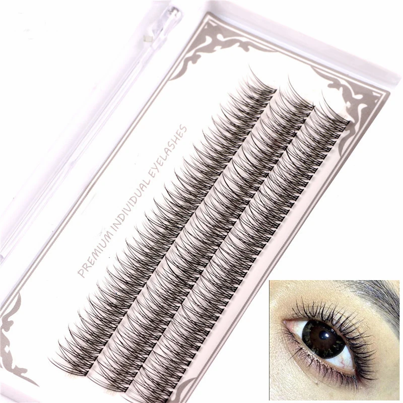 2018 Natural Individual Lashes Extension C 0.07 Handmade False ...