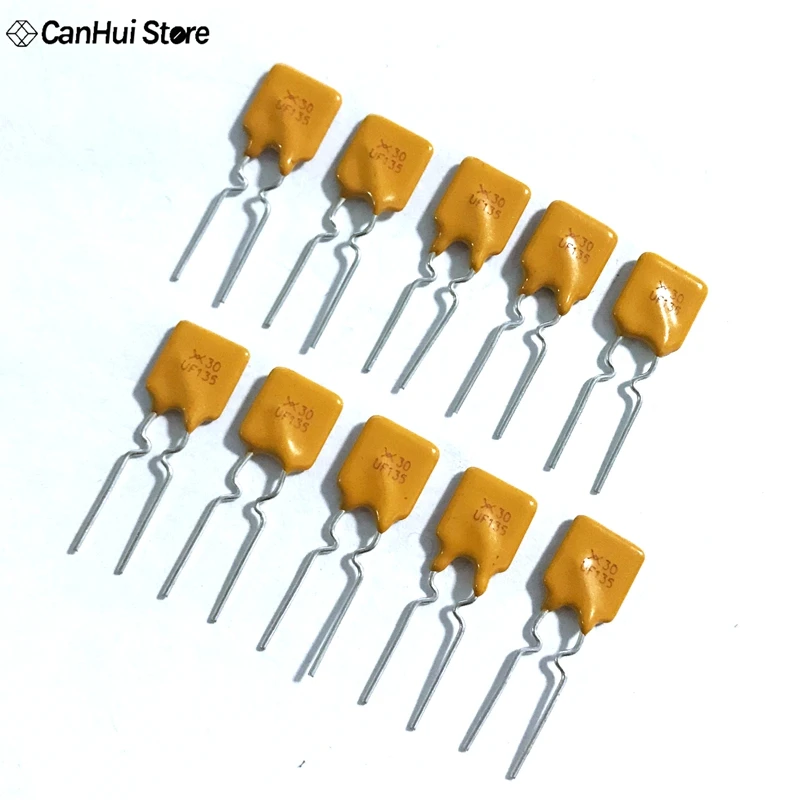 10pcs/lot Self Recovery Fuse Ruef135 Uf135 30v 1.35a Pptc X30 Dip ...